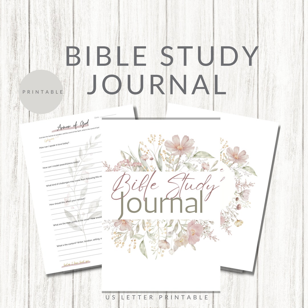 Bible Study Journal Printable Cultivate a Deeper Connection Through ...