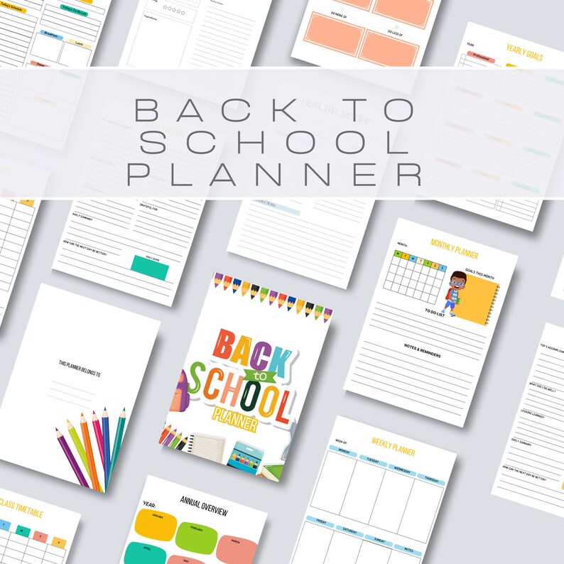 Back to School Planner Parent Planner Printable School Checklist School ...