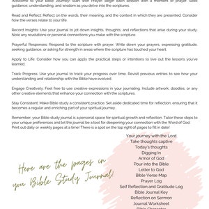 Bible Study Journal Printable | Cultivate a Deeper Connection Through ...