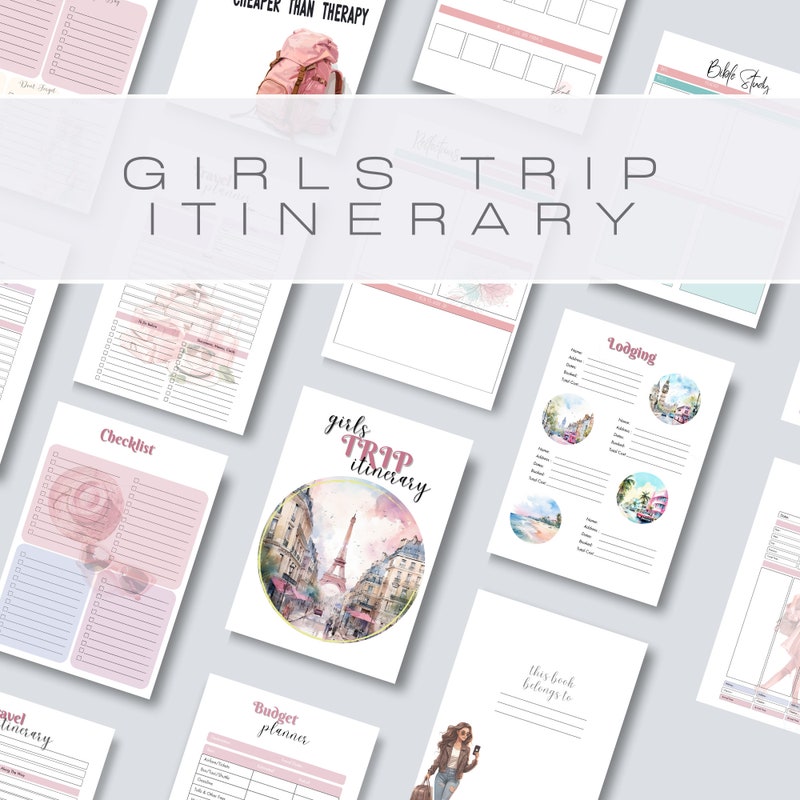 Girls Trip Itinerary - Etsy
