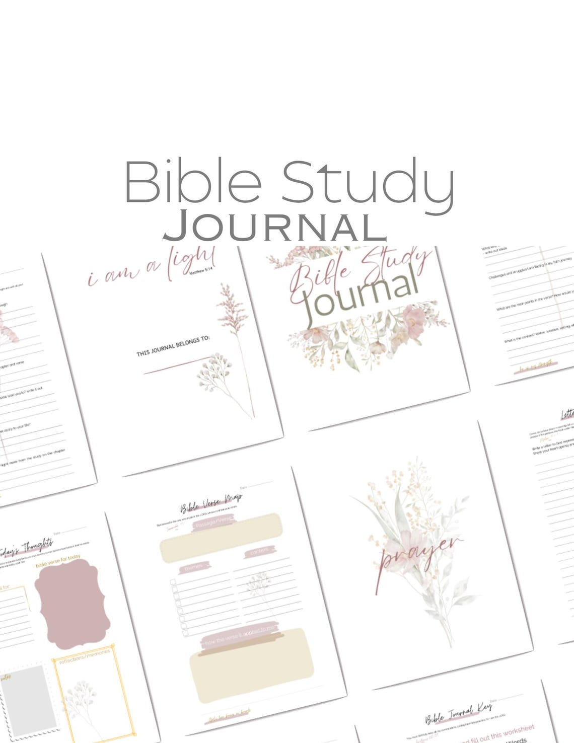 Bible Study Journal Printable | Cultivate a Deeper Connection Through ...