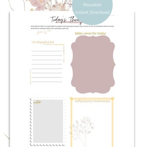 Bible Study Journal Printable | Cultivate a Deeper Connection Through ...