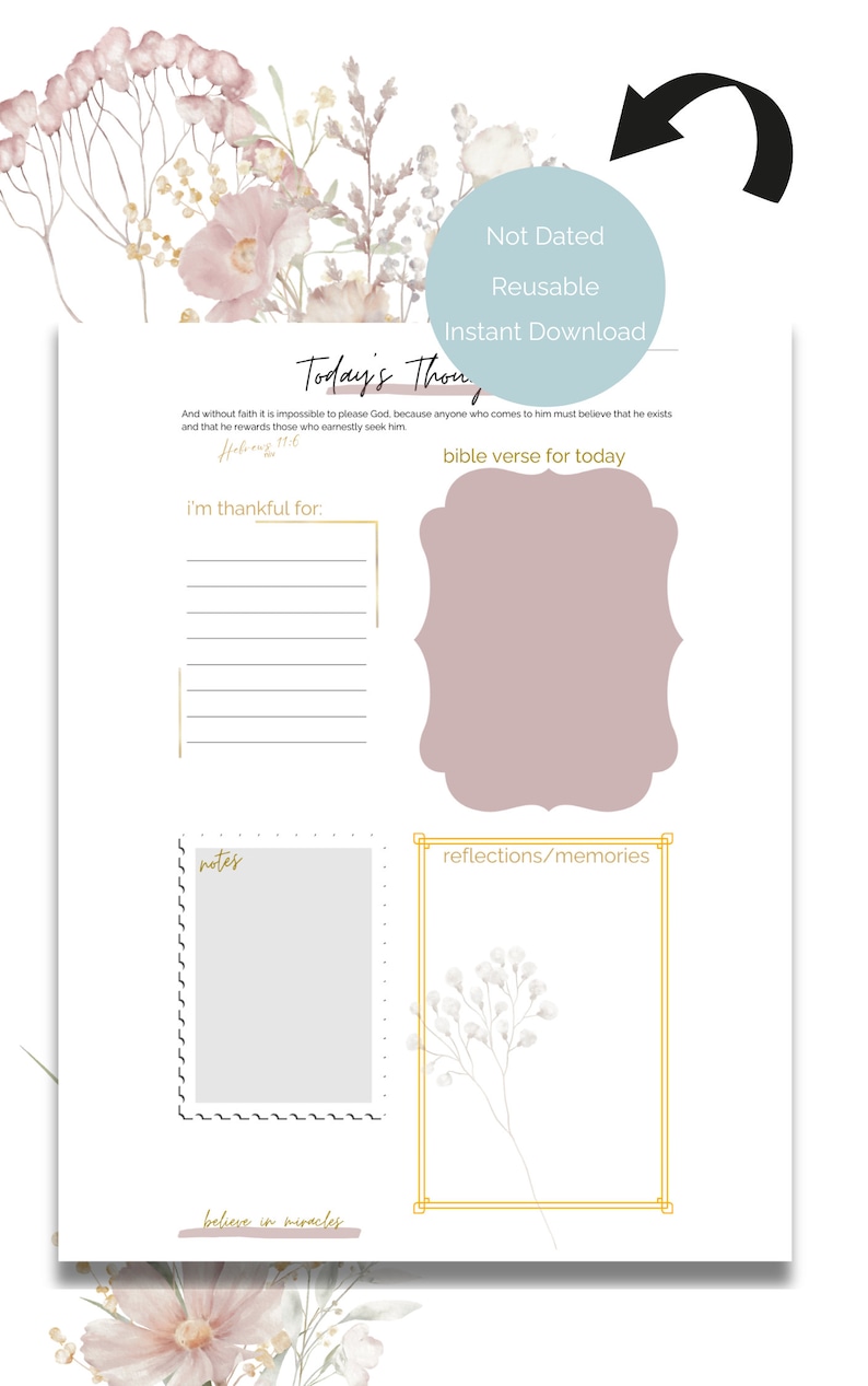 Bible Study Journal Printable | Cultivate a Deeper Connection Through ...