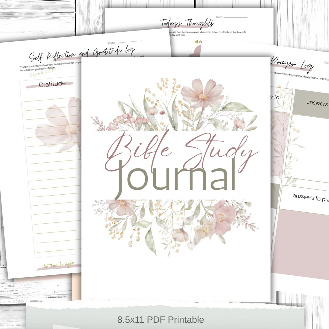 Bible Study Journal Printable | Cultivate a Deeper Connection Through ...