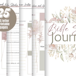 Bible Study Journal Printable | Cultivate a Deeper Connection Through ...