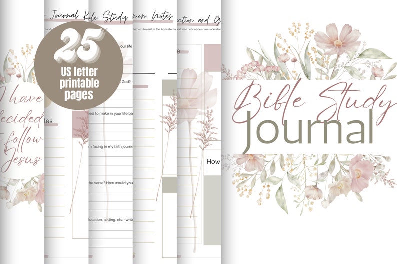 Bible Study Journal Printable | Cultivate a Deeper Connection Through ...