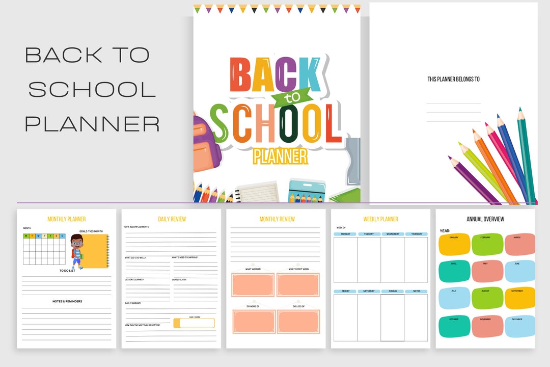 Back to School Planner Parent Planner Printable School Checklist School ...