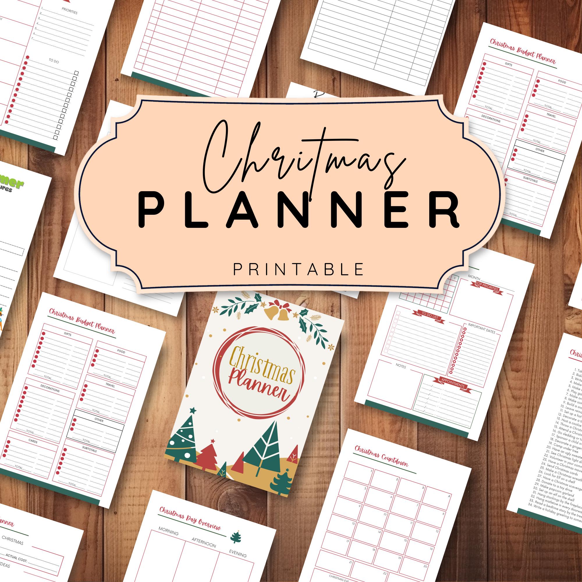Printable Christmas Planner: Holiday Organizer & Gift List (PDF) - Etsy