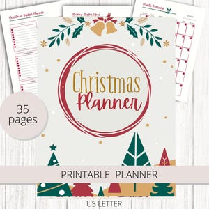 Printable Christmas Planner: Holiday Organizer & Gift List (PDF) - Etsy