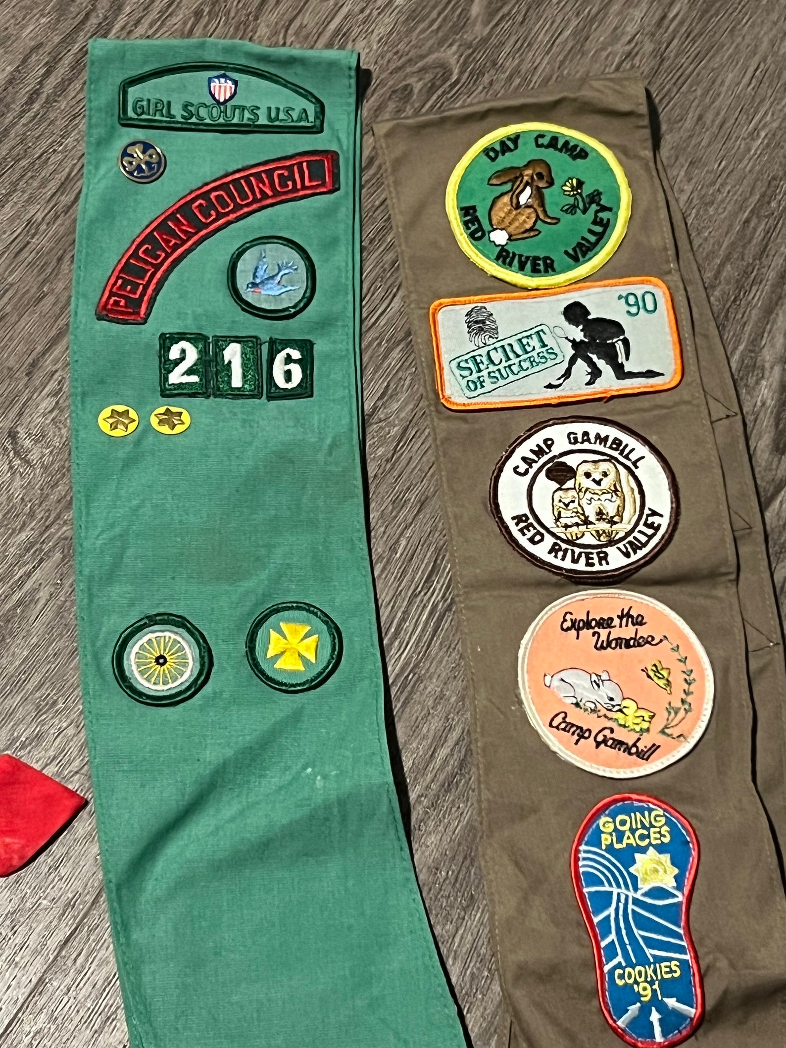 Vintage Girls Scout Items Beret Patch Sash - Etsy