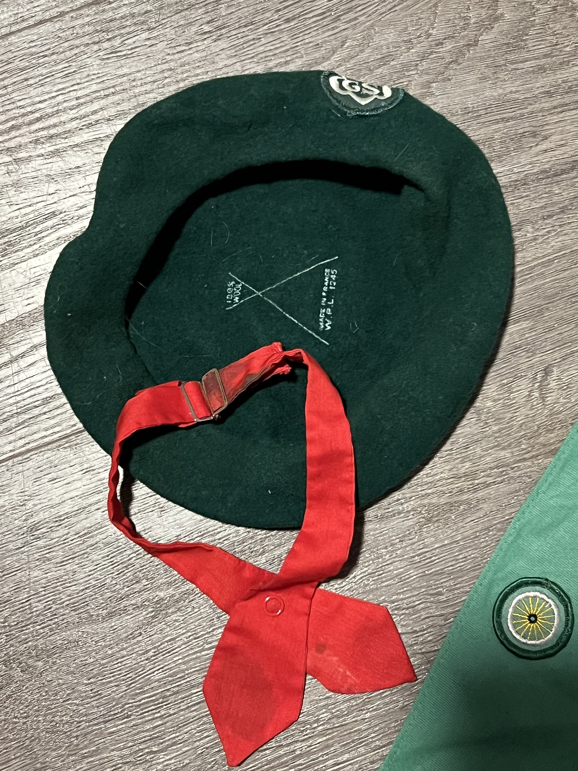 Vintage Girls Scout Items Beret Patch Sash - Etsy