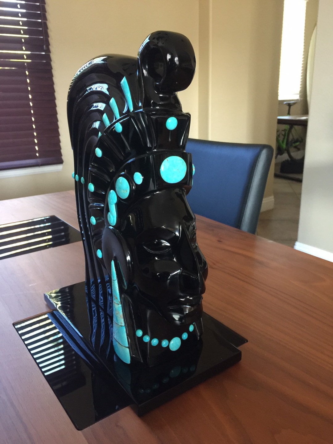 Mayan Obsidian Sculpture - Etsy