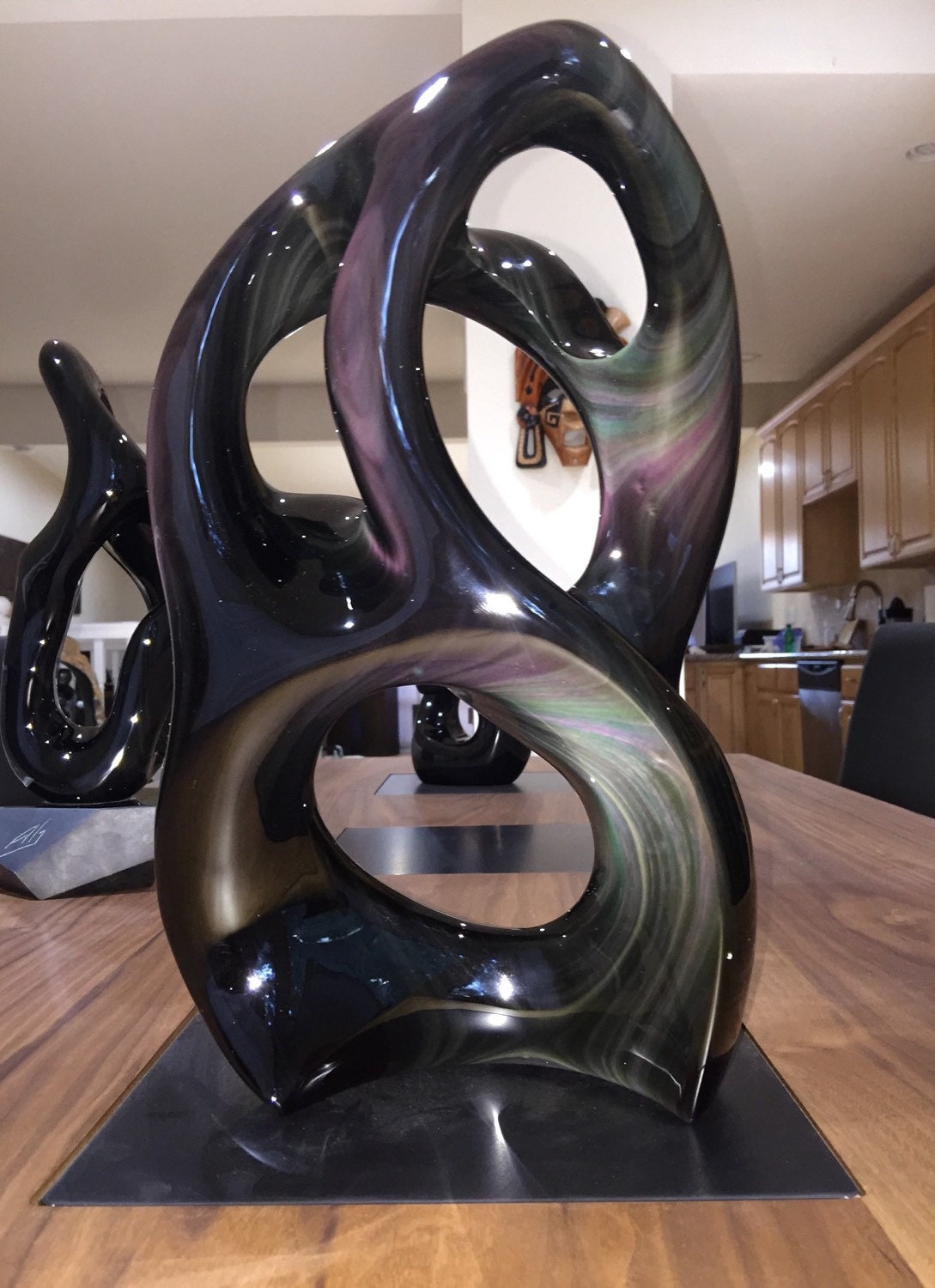 Sculpture "rainbow Obsidian Sculpture" - Etsy