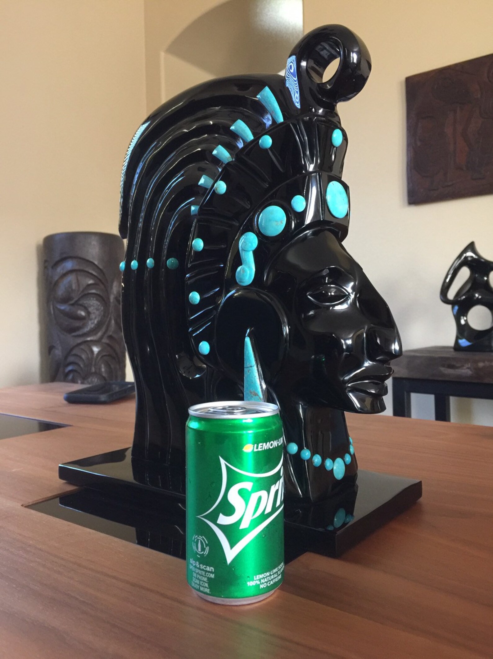 Mayan Obsidian Sculpture - Etsy