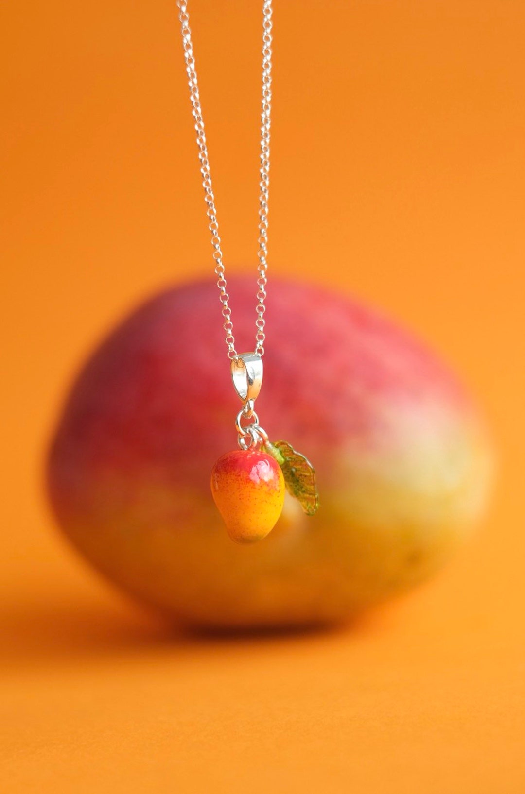 Murano Glass Mango Pendant - Etsy