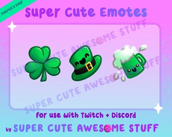St. Patrick's Day Twitch Emotes Irish Holiday Twitch - Etsy