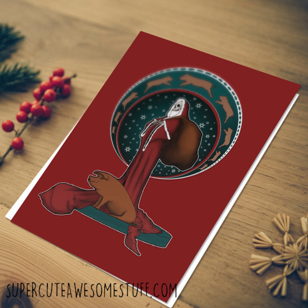 HO HO HO, Book Lover Christmas Card, Literary Cards, Greeting Card ...