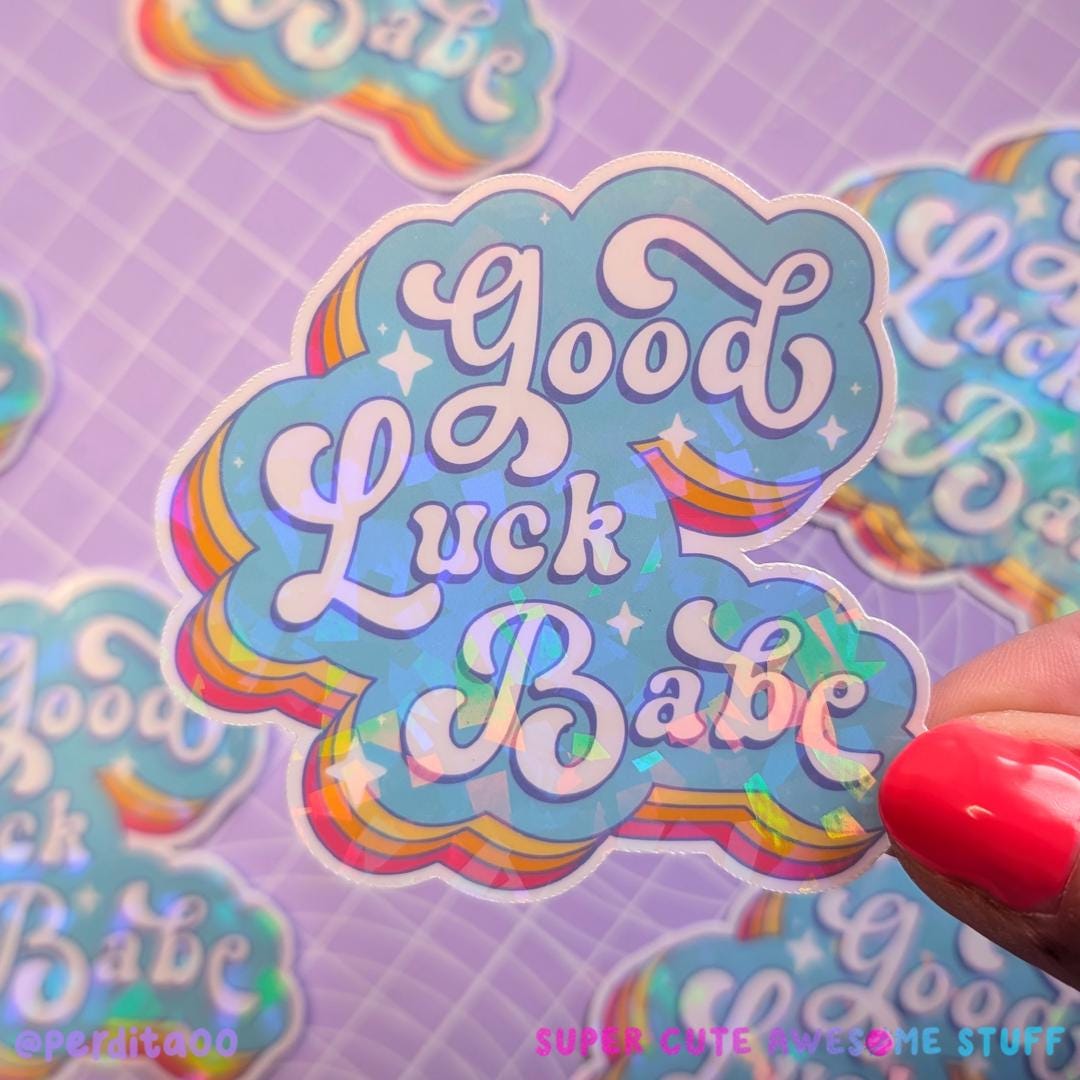 Good Luck Sticker, Pop Music Stickers, Laptop Stickers, Music Gifts ...
