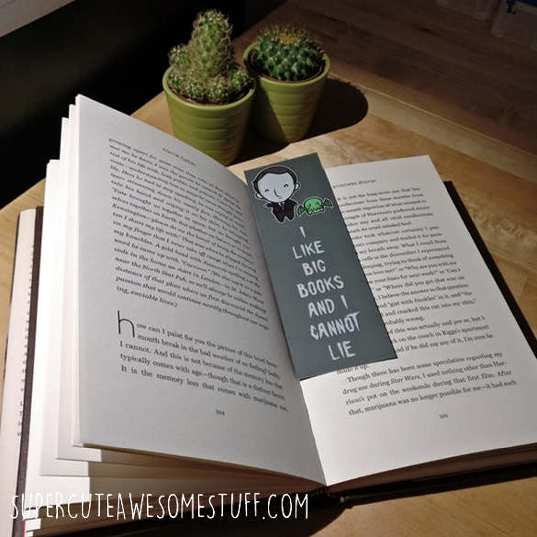 H.P Lovecraft and Friend Bookmark - Cthulhu Bookmark - Book Lover Gift ...