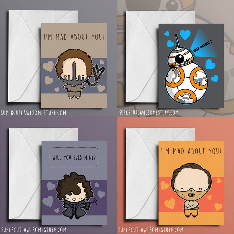 I Think You're Foxy Funny Valentine's Day Card | Etsy