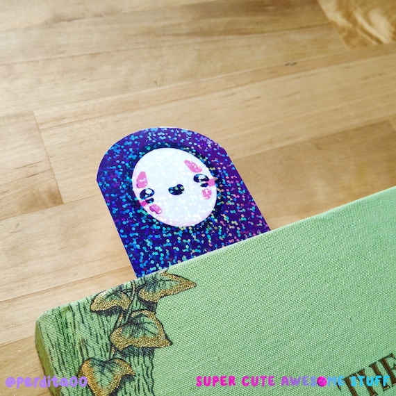No Face Bookmark Cute Bookmark Fantasy Bookmark Magic | Etsy