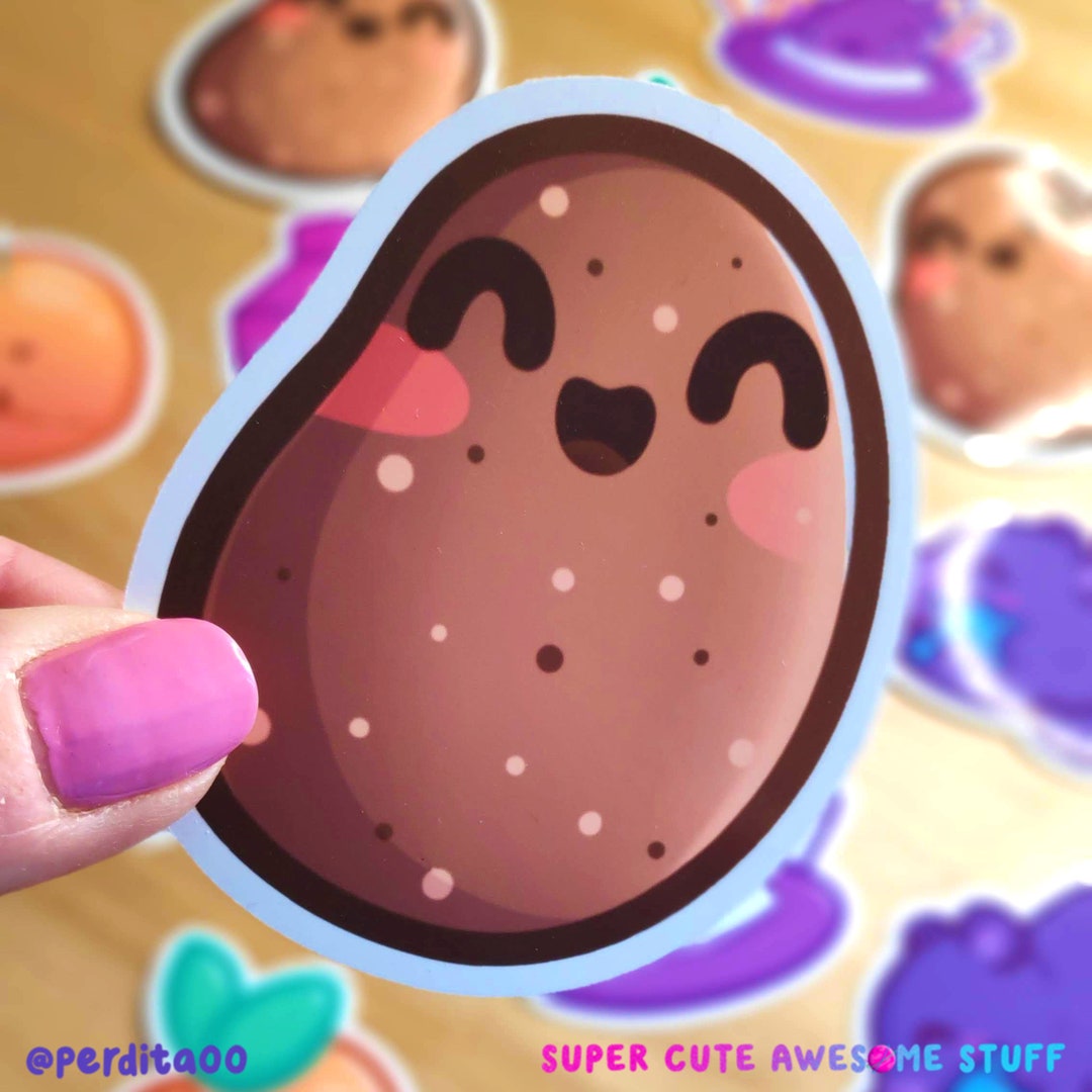Cute Potato Sticker, Cute Food Stickers, Laptop Stickers, Phone Sticker ...