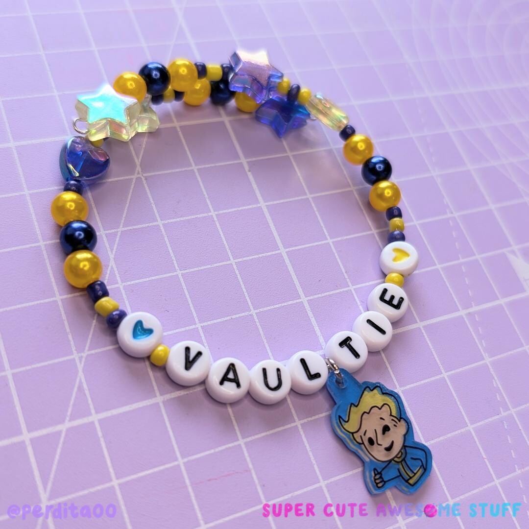 Vaultie Friendship Bracelets, Cute Vault Dweller Charms, Gaming Gifts ...