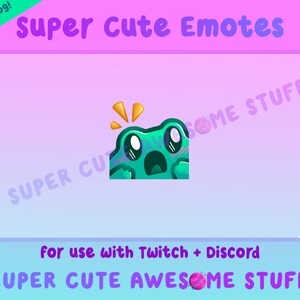 Super Cute Shocked Frog Emote - 1 Shocked Frog Twitch Emote - Discord ...