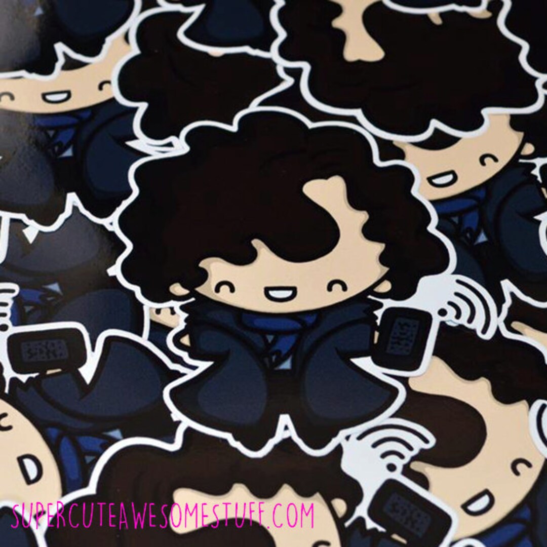 Cute Detective Sticker 3 Inch Die Cut Sticker 221B Sticker Laptop ...