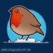 Cute Robin Christmas Card Cute Christmas Card Greeting - Etsy
