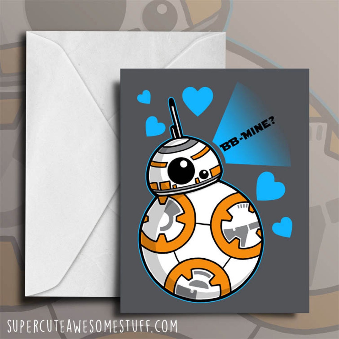 BB MINE - Sci Fi Valentine's Day Card - Geeky Valentine - Cute ...