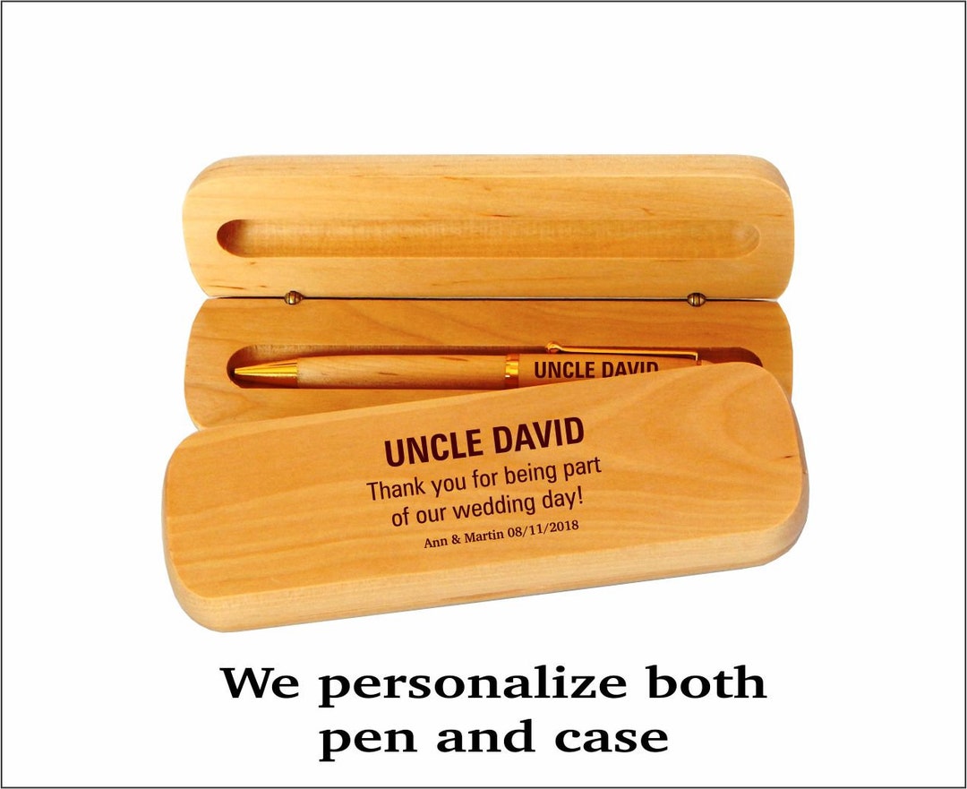 Uncle of the Bride Wedding Gift: Personalized Wooden Pen - Etsy