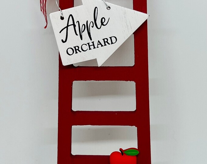 Apple Orchard Ladder for Tiered Tray. Mini Ladder. Dollhouse Decor ...