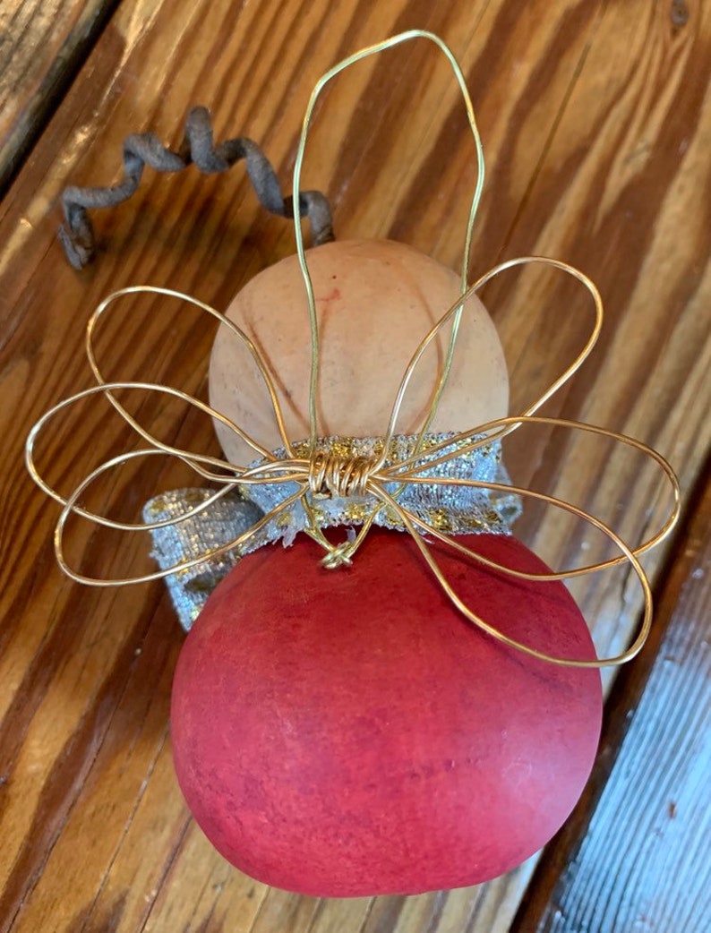 Dried Gourd Angel Dried Gourd Christmas Decor Angel Etsy