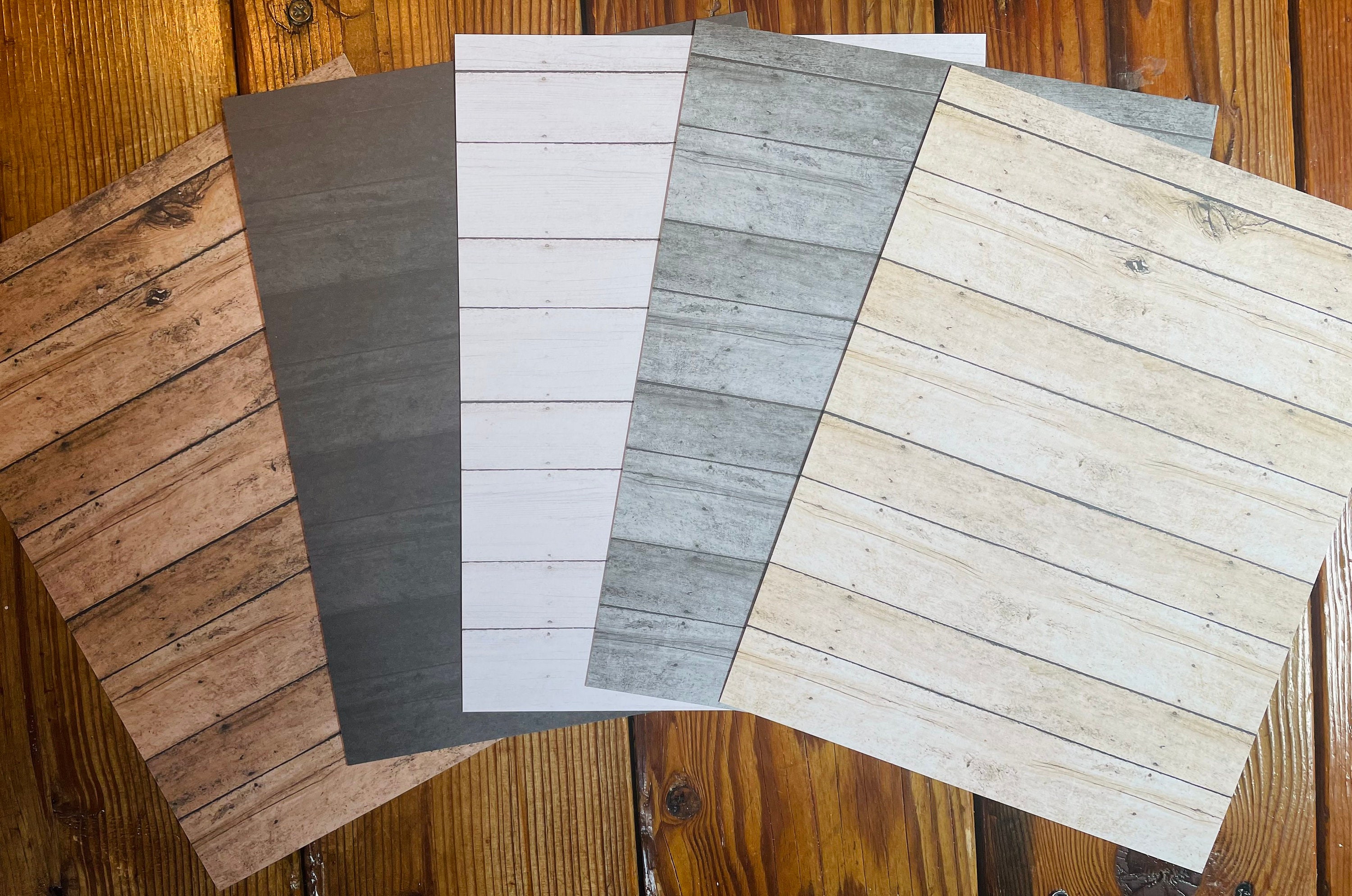 Wood Design HEAVY Cardstock Pack Glue Book Junk Journal - Etsy