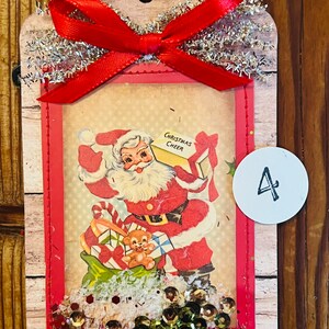 Handmade Christmas Shaker Tags. Paper Ephemera. Gift Tags. Paper Craft ...