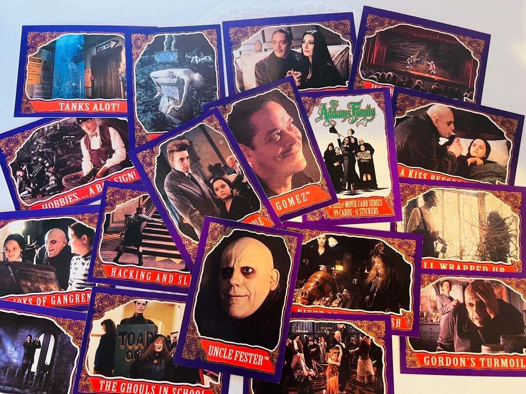 Set of 3 Individual Addams Family Trading Cards. Movie - Etsy