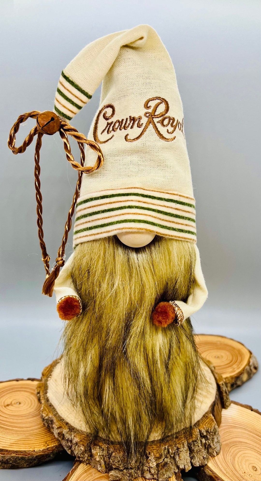 Limited* MASH Crown Royal Handmade Gnome. Bar Decor. Man Cave. Birthday ...