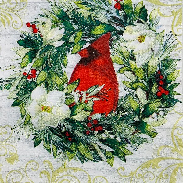 Christmas Cardinal Rice Paper - Etsy