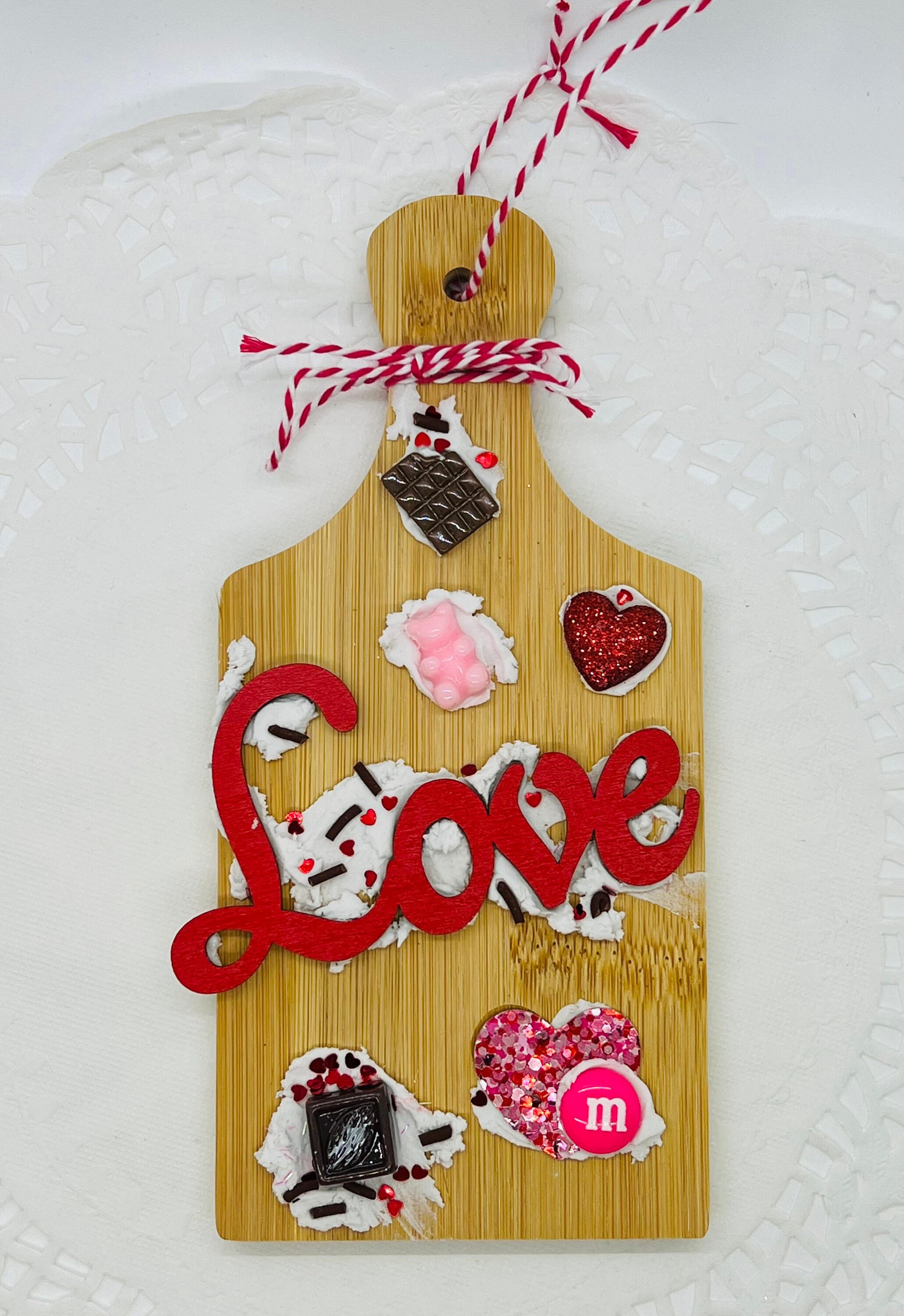 Love Cutting Board. Wood Tiered Tray Decor. Valentine's - Etsy