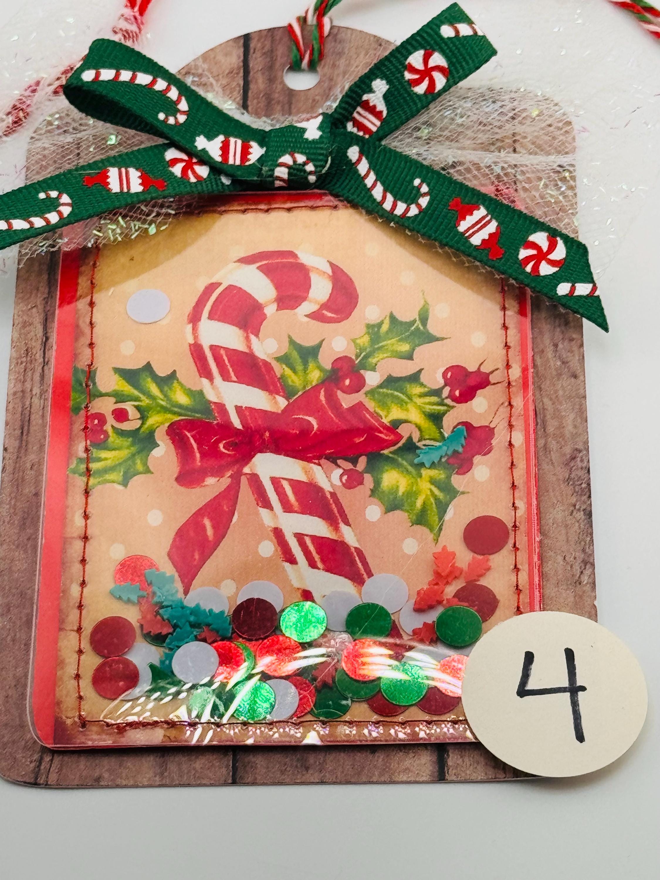 Handmade Christmas Shaker Tags. Paper Ephemera. Gift Tags. Paper Craft ...