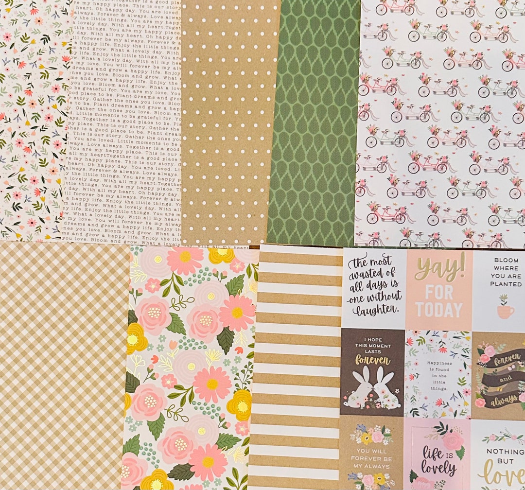 Easter Cardstock. 6 X 8 Paper Pack. Ephemera. Scrapbook. Junk Journal ...