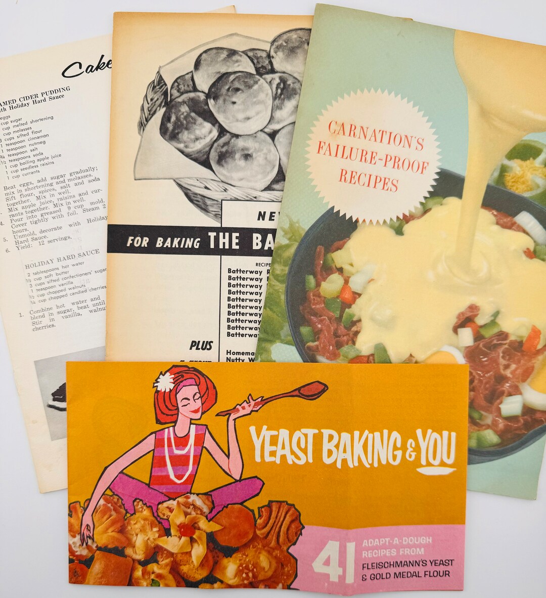 VINTAGE Recipes. Set of 4 Pamphlets. Cookbooks. Paper Ephemera ...