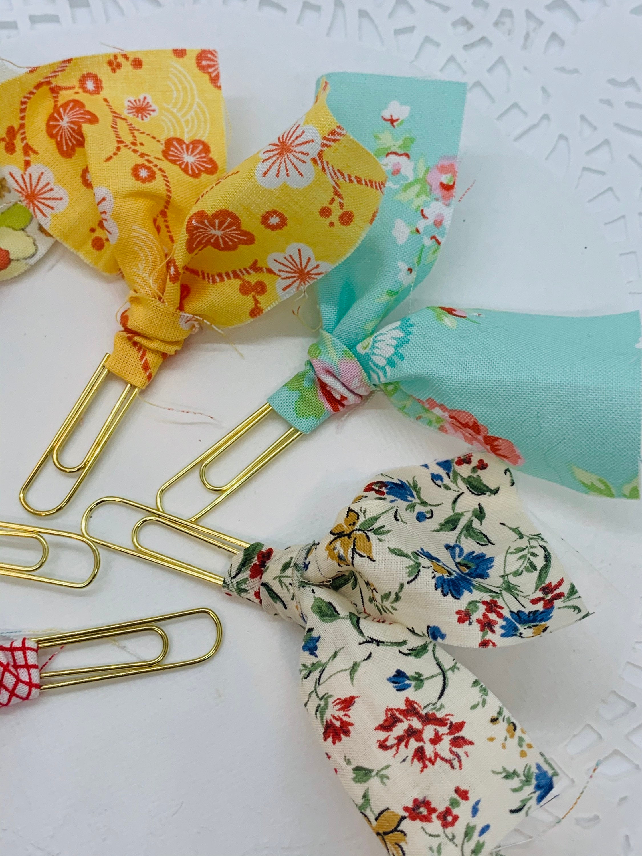 Set of 6 Flower Planner Clips. Junk Journal Clips. Summer - Etsy