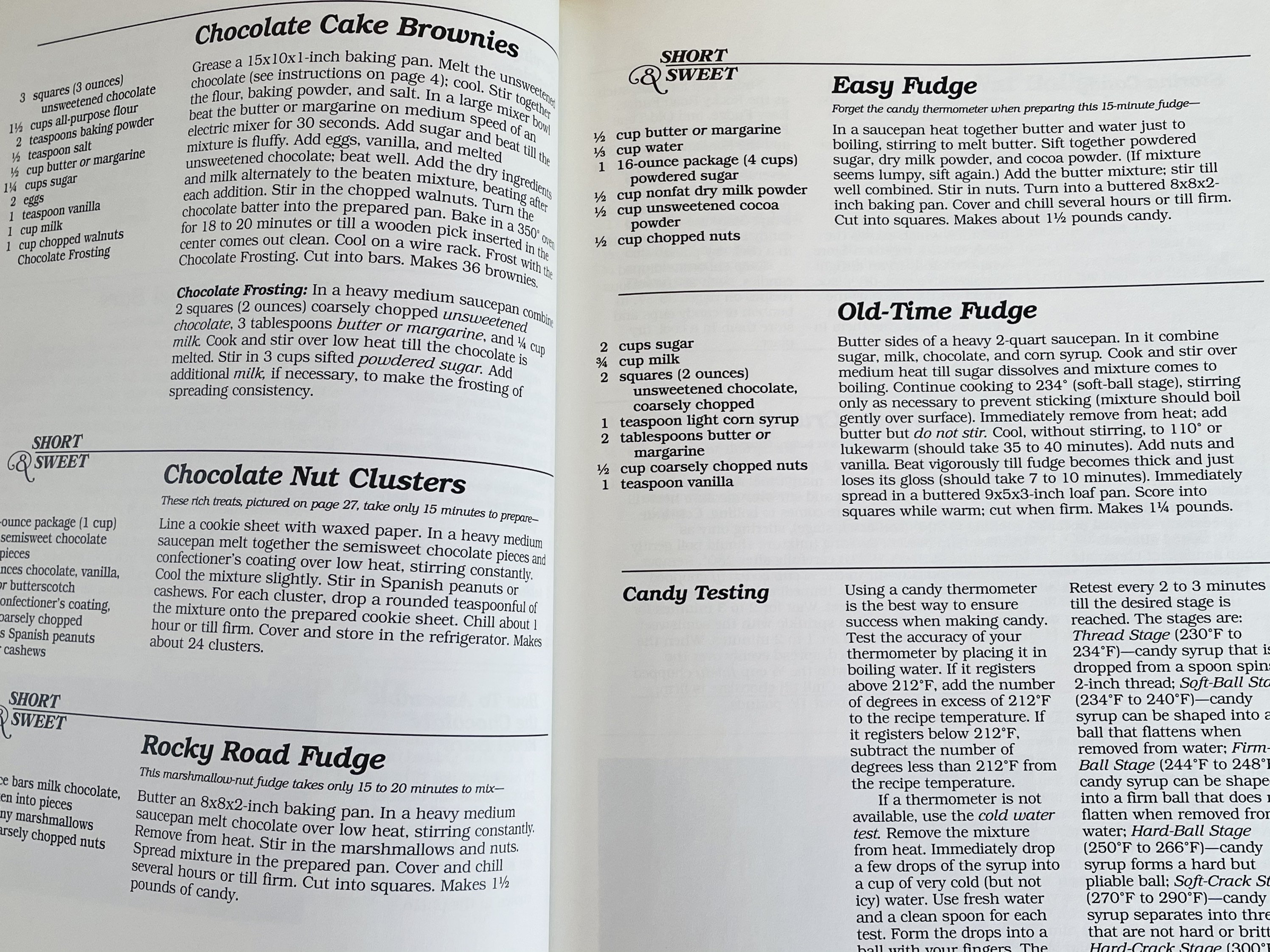 Vintage Better Homes & Gardens CHOCOLATE Cookbook. Recipe | Etsy