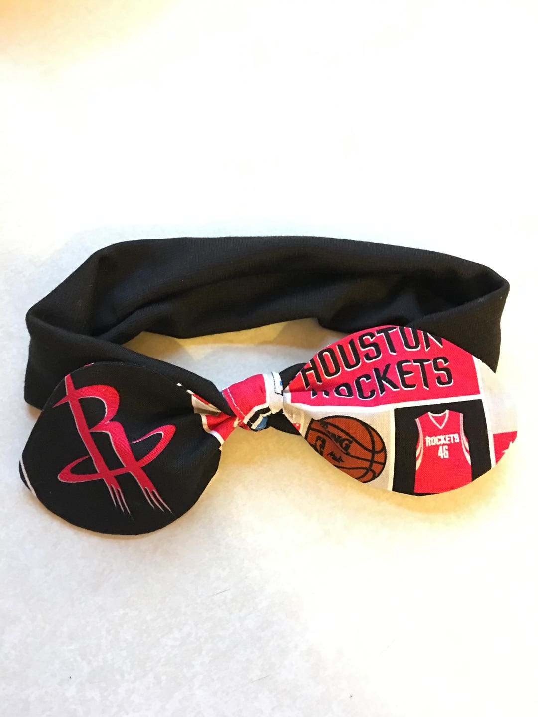 Houston Rockets Basketball Stretch Athletic Headband. Baby Bow ...