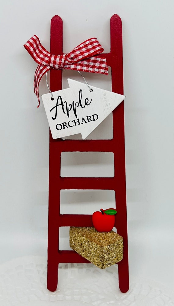 Apple Orchard Ladder for Tiered Tray. Mini Ladder. Dollhouse - Etsy