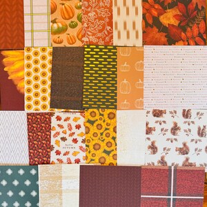 Fall Cardstock Paper Pack. Scrapbook Supplies. Card Making. Craft. Junk ...