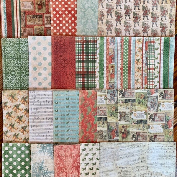 Christmas Paper Pack - Etsy