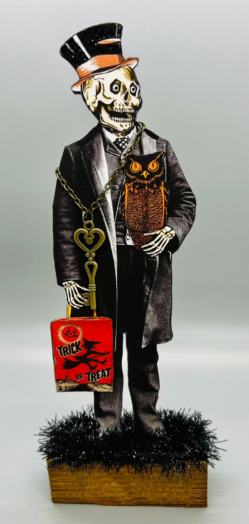 Vintage Halloween Paper Art Decorations. Spooky Accents. - Etsy